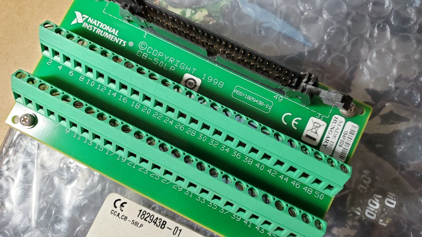 NEW National Instruments CB-50LP Input / Output Connector ~ 182943B-01 ...