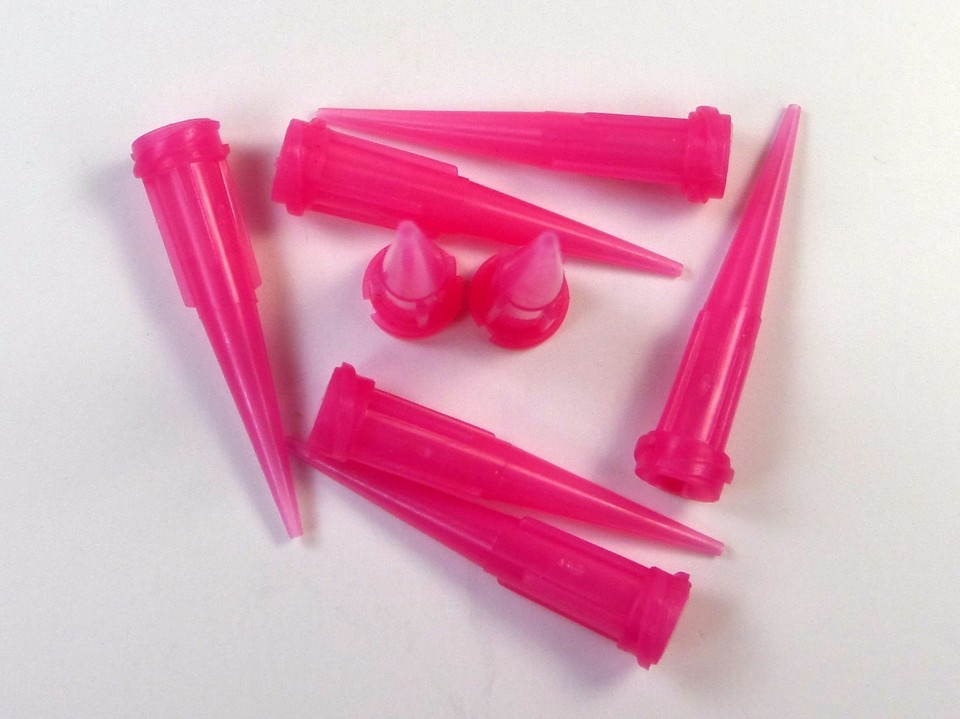 20 Gauge Plastic Tapered Tips Dispense Adhesives Glue Etc. - Choose ...