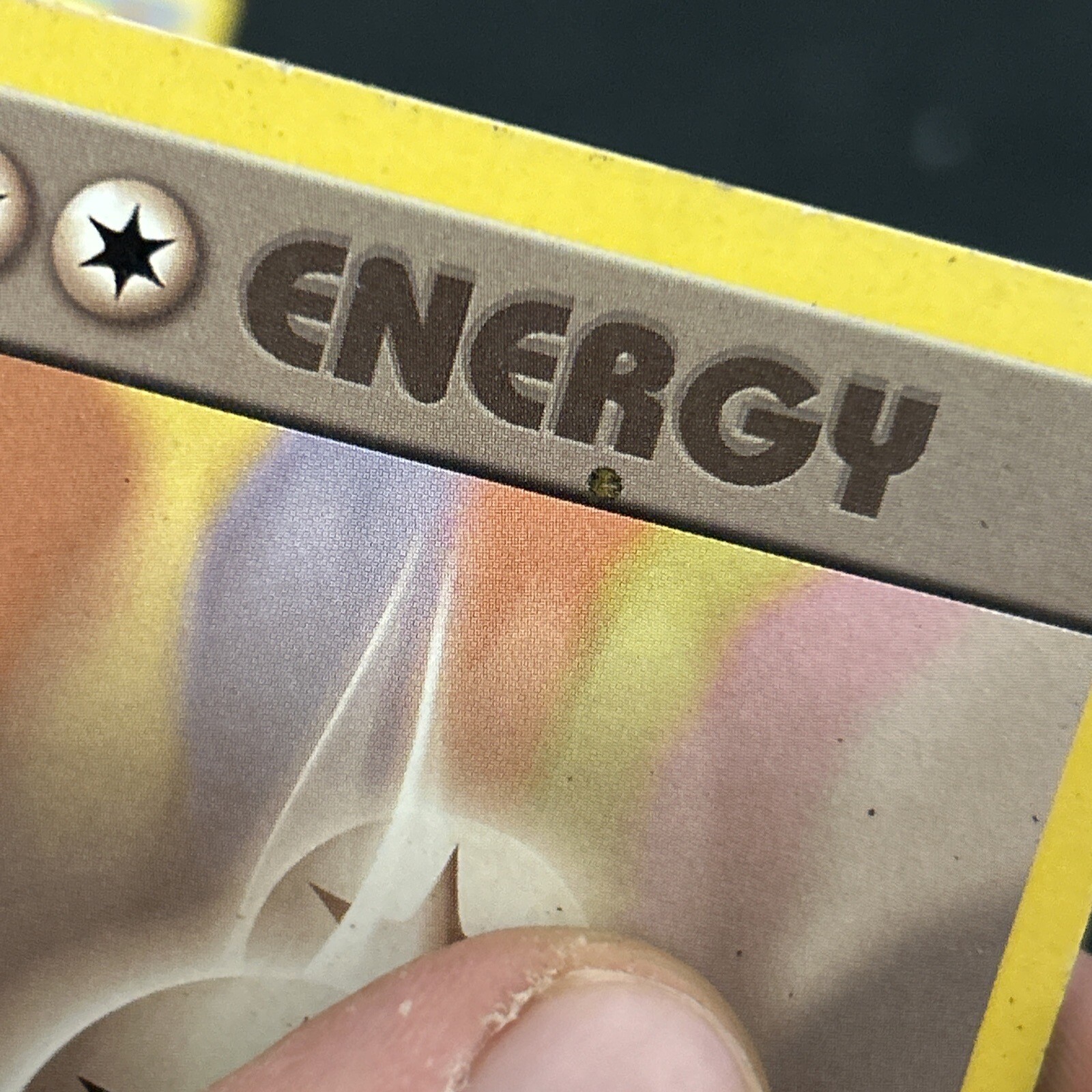 Ink Blob Double Energy Pokemon Card, Base Set, Ink Dot error Miss Print ...