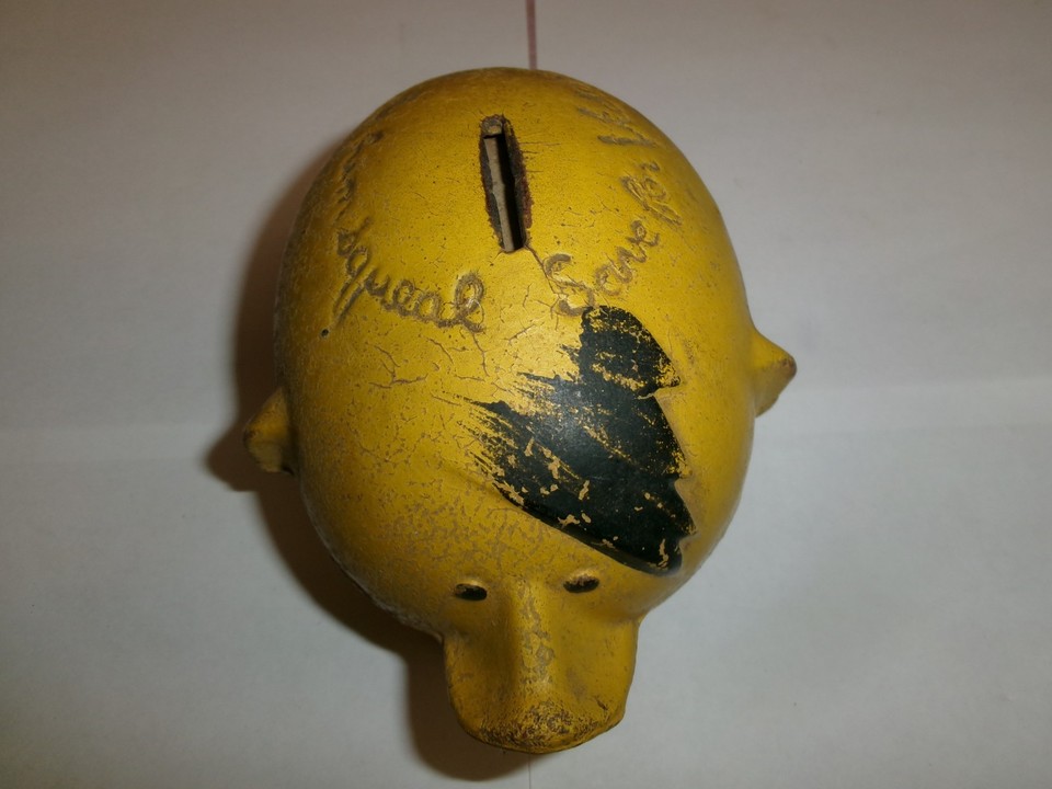 VINTAGE- HITLER BANK-PIGGY BANK-PAPER MACHE-VERY UNIQUE- | eBay