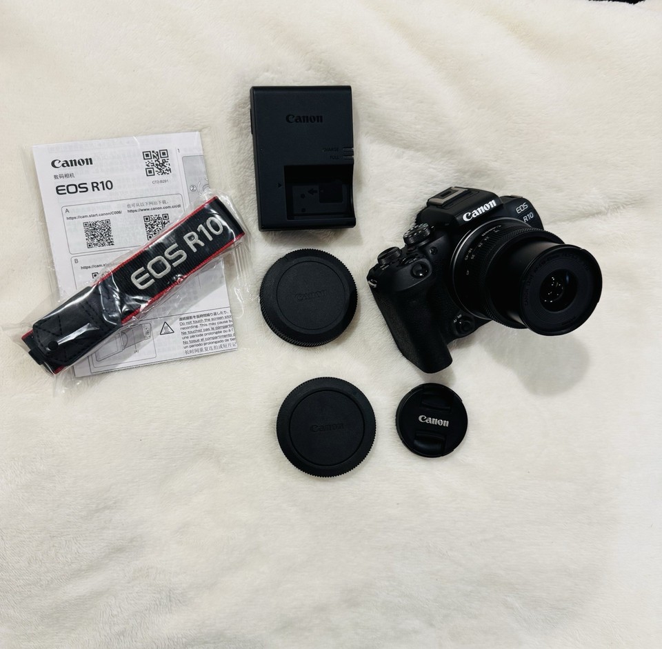 Canon EOS R10 Digital Camera Black with Lens 18-45mm New. Open Box | eBay