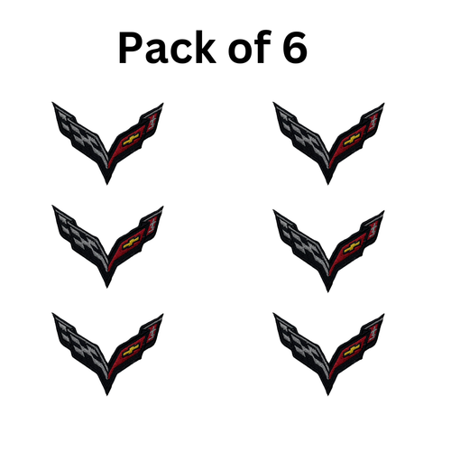 CHEVROLET CORVETTE FLAGS - EMBROIDERED PATCH IRON - SEW ON | eBay