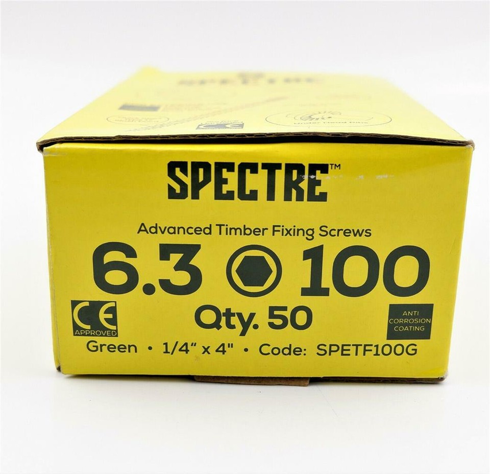 Spectre Landscape Screws Timber Sleeper Decking Fencing Fixing Hex Head ...