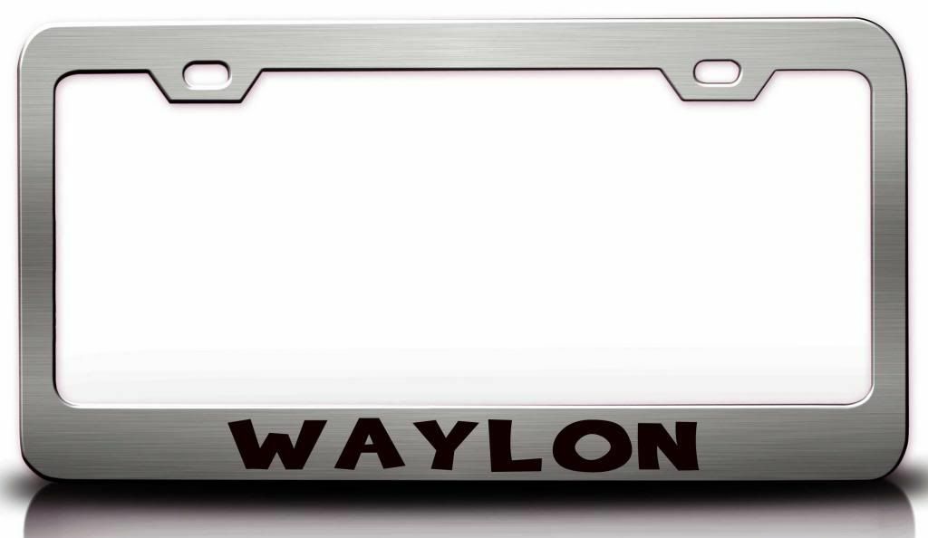 WAYLON Male Steel Metal Auto License Plate Frame | eBay