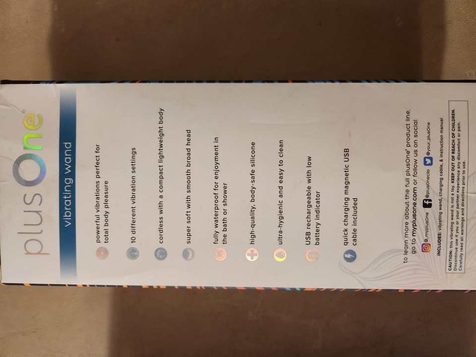 PLUS ONE VIBRATING WAND BRAND NEW & SEALED | eBay