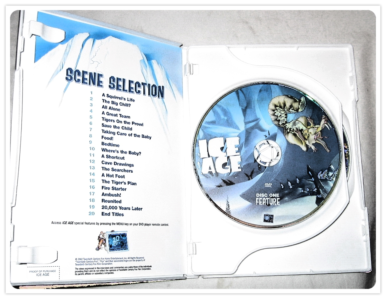 Ice Age DVD, 2002, 2-Disc Set, Includes Full Frame and Widescreen Free ...