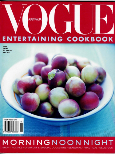 Vogue Australia Entertaining Cookbook 1999 Morning Noon Night | eBay ...