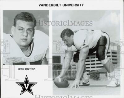 Press Photo Kevin Brothen, football player from Vanderbilt University ...