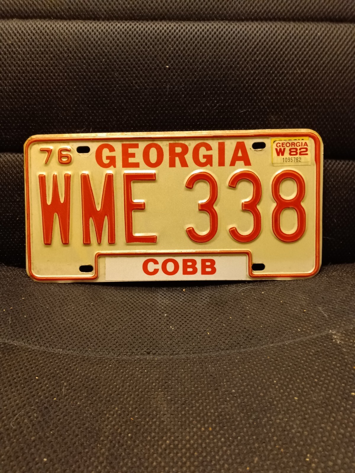 1976 Georgia License Plate Original WME 338 Tagged 1982 | eBay