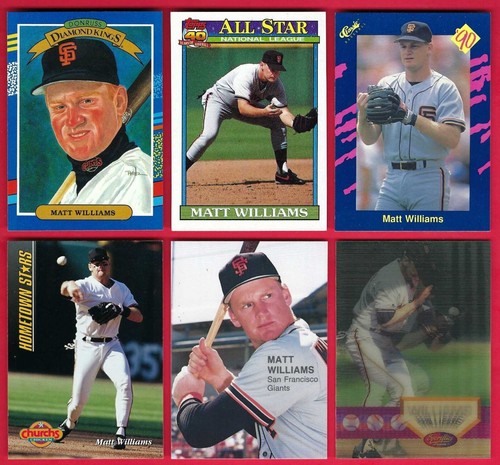 Matt Williams Lot (B) 1987-1994 Topps Donruss Churchs Chicken Classic ...
