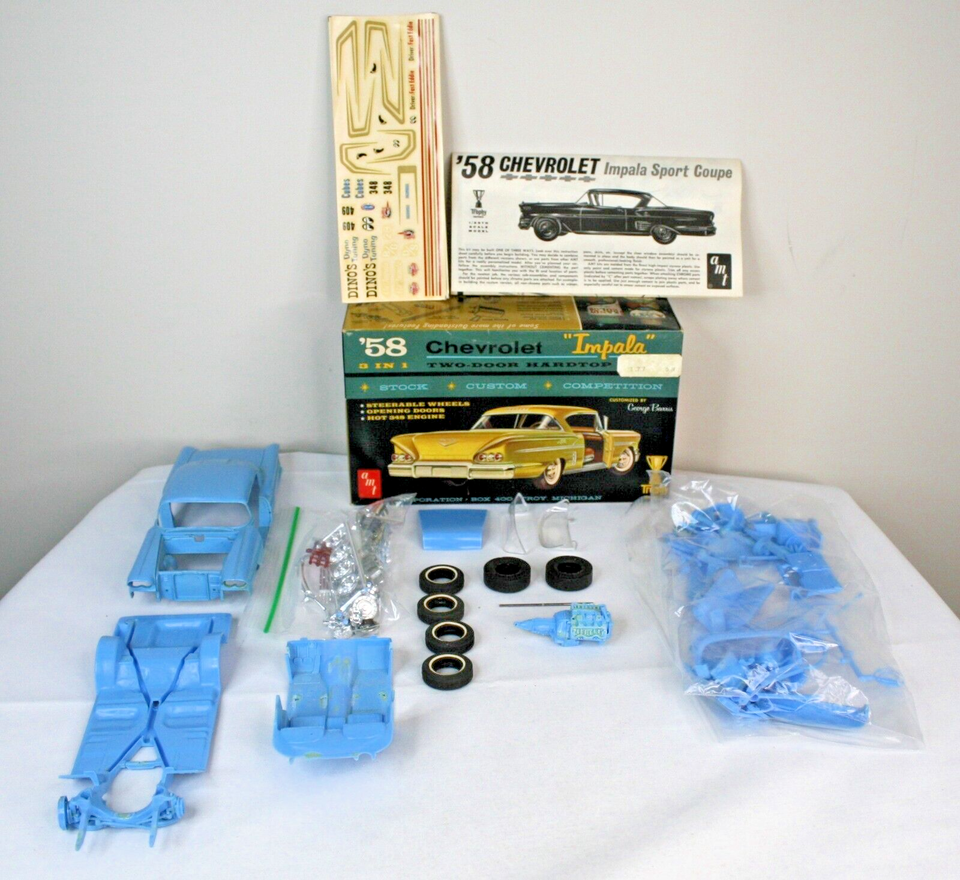 AMT 1:25 '58 Chevrolet Impala 2D Hardtop Model Kit #2758-200 | eBay