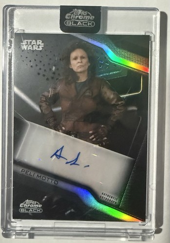 2023 Topps Chrome Black Star Wars #A-ASE Amy Sedaris as Peli Motto Auto ...