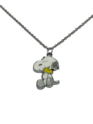 Snoopy And Woodstock Cartoon Characters Charm Metal Pendant Necklace | eBay
