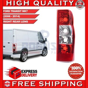 FORD TRANSIT MK7 REAR RIGHT LIGHT LAMP LENS DRIVER SIDE O/S (2006-2013 ...