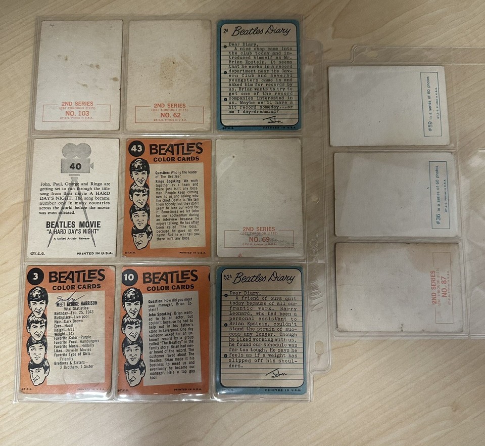 Beetles Trading Cards | eBay