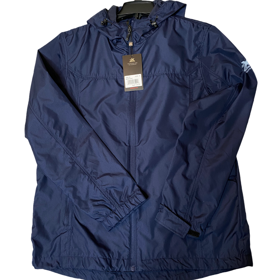 Zeroxposur Men Jacket Windbreaker Black Hardshell Packable Hooded ...