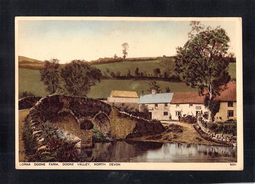 D4046 UK Lorna Doone farm Doone Valley North Devon Photochrom vintage ...
