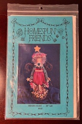VTG Homespun Friends #115 Sew Pattern Shara Glee Primitive Angel 20 ...