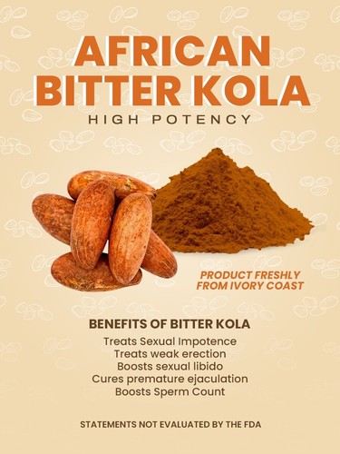Organic African Kola Nut (Bitter Kola) 10g Powder - High Potency | eBay