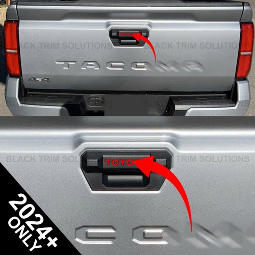 Red Overlay DECALS for Tailgate Rear Handle Letters For 2024-2025 ...