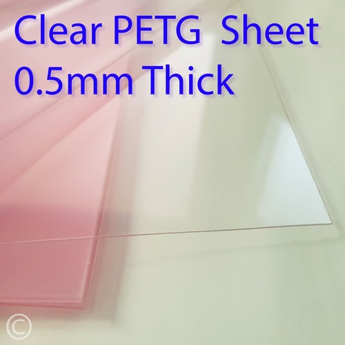 0.5mm Clear PETG sheet - for face mask Visors, crafting, doll house, easy cut | eBay UK