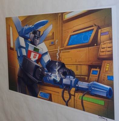 G1 Transformers Autobot Wheeljack in Lab Cybertron Poster 11x17 Box Art ...