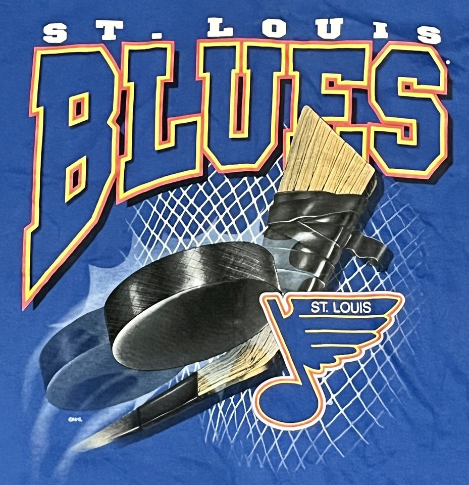 St. Louis Blues — Vintage Hanes T-Shirt New w/ Tags — Size Men’s Large ...