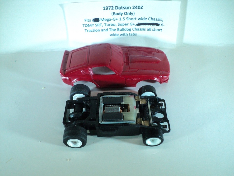 HO scale Slot Car Custom Resin body only 1972 Datsun 240Z in RED Fits ...