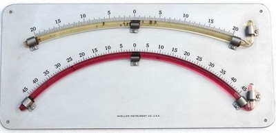 LARGE MOELLER INSTRUMENT CO. SHIPS SUBMARINE TWIN TUBE CLINOMETER LEVEL ...