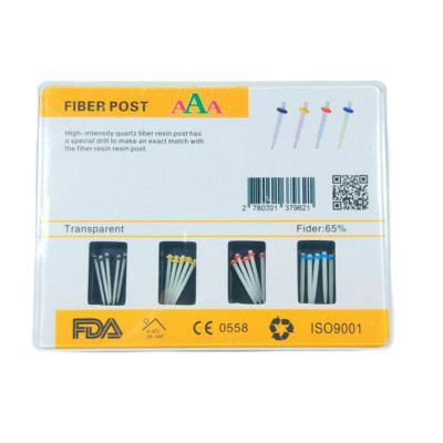 1-5BOX Dental AAA Fiber Post Glass Straight Thread Endodontic Posts 1.0 ...