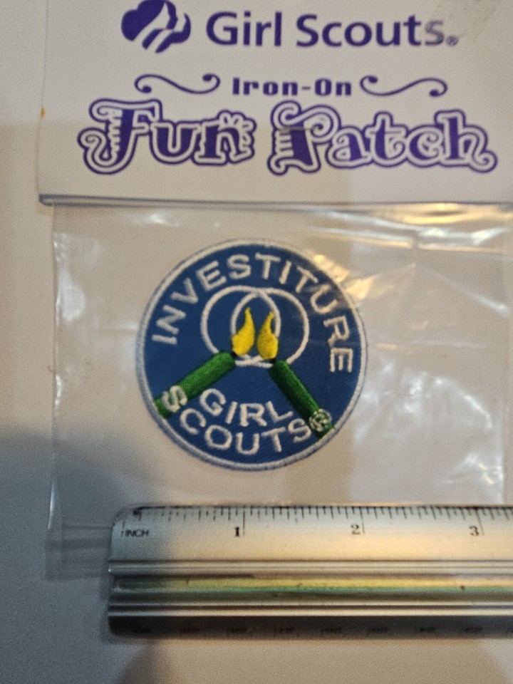 GIRL SCOUT Fun Patch Single Badge: INVESTITURE Iron-On | eBay
