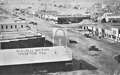 Aerial Street View Business Section Perryton Texas TX - 8.5x11 Print | eBay