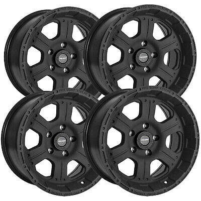 (Set of 4) Pro Comp PA89 Kore 17x9 5x4.5" -6mm Flat Black Wheels Rims ...