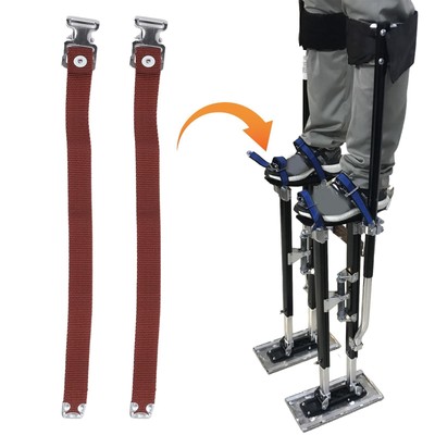 2Pcs Drywall Stilts Leg Band Straps Clown Performance Red Stilts ...