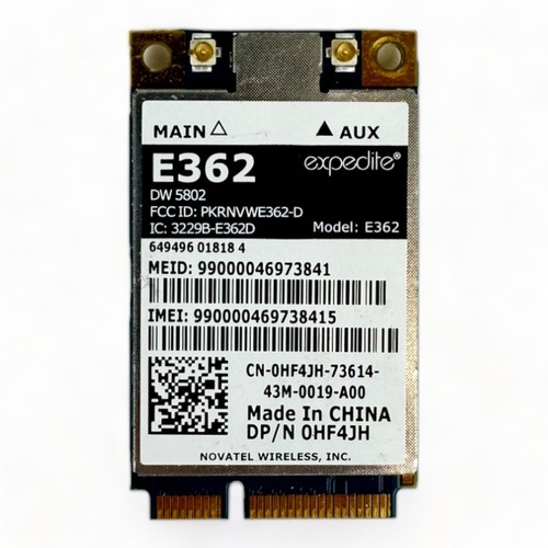 Dell WRYPD Wireless DW5802 LTE/WWAN Mobile Broadband E362 4G Card | eBay