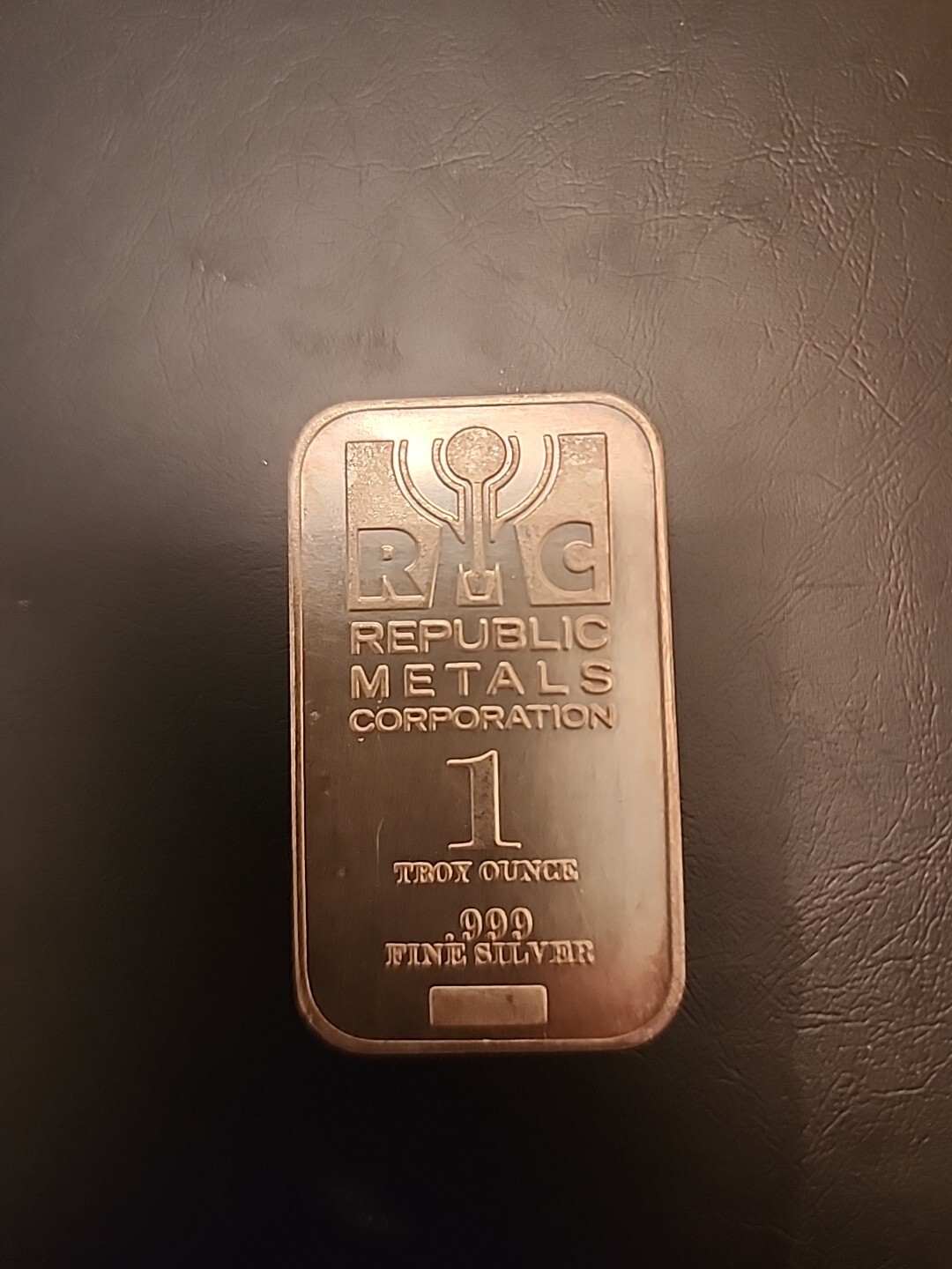 RMC REPUBLIC METALS CORPORTAION 1 TROY OUNCE .999 SILVER BAR | eBay