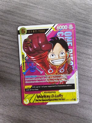 One Piece Monkey D. Luffy OP07-109 Serial 0167/1000 Event Pack Promo | eBay