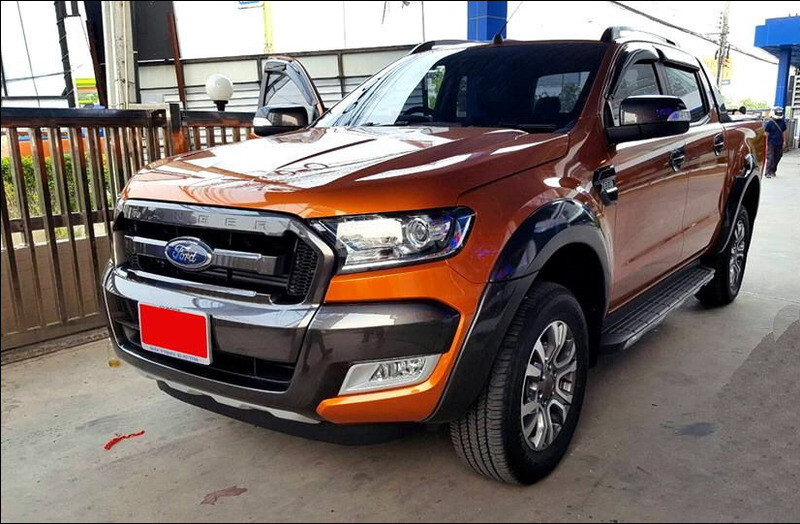 A2W GLOSSY WHITE SMOOTH 6" FENDER FLARE WHEEL ARCH FORD RANGER T6 PX ...