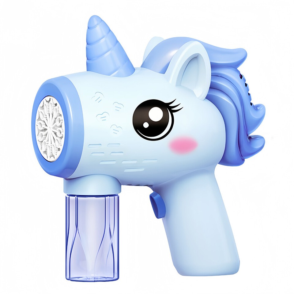 Unicorn Bubble Machine Gun with Light Bubble Maker Summer Outdoor Toys ...