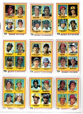1978 Topps Baseball Complete Set 726 Trammell Murray Molitor RC EX/EXMT ...