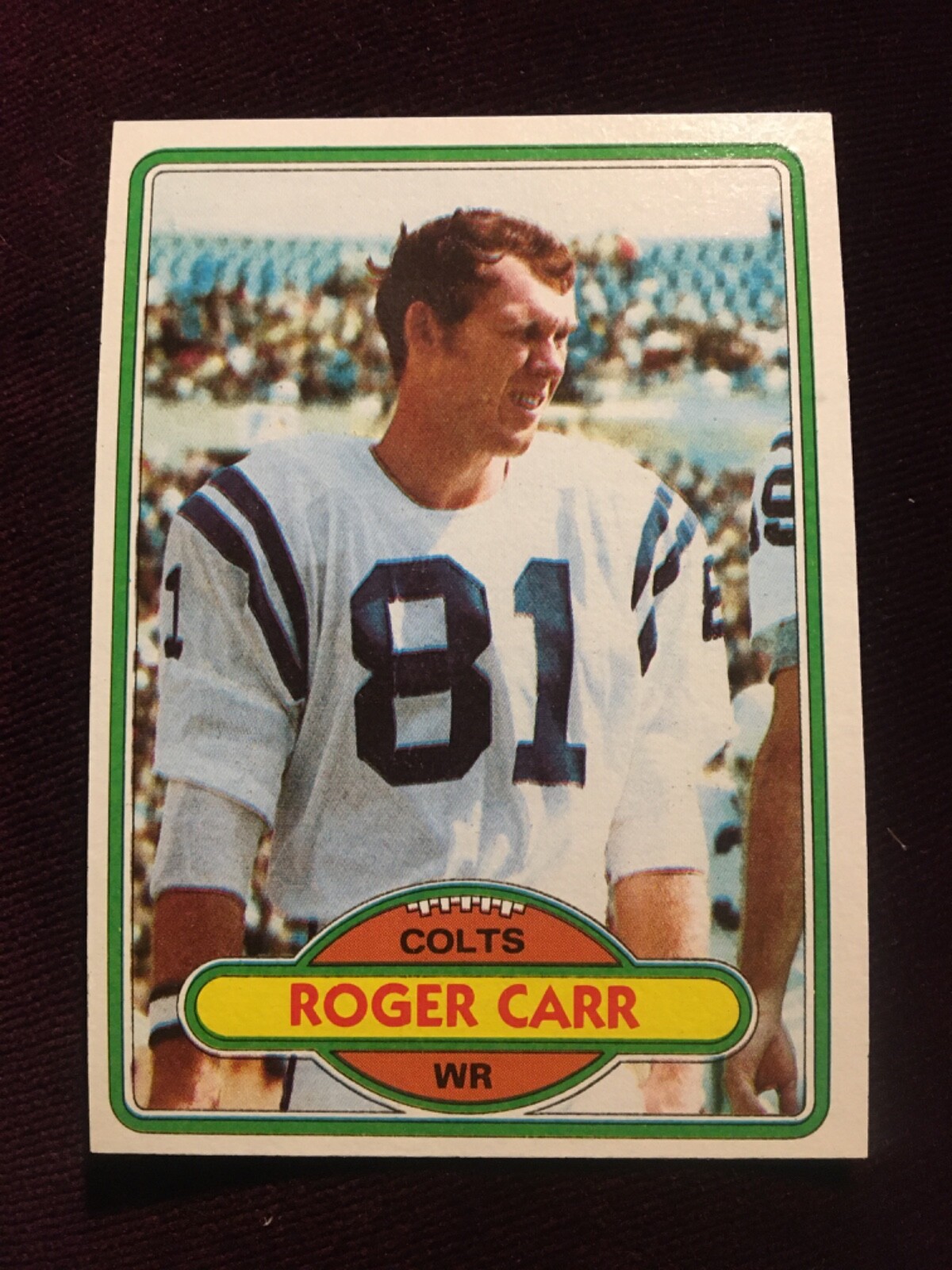 1980 Topps #168 Colts Roger Carr Football Card | eBay