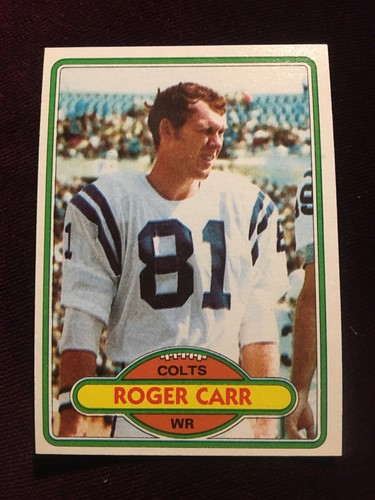 1980 Topps #168 Colts Roger Carr Football Card | eBay