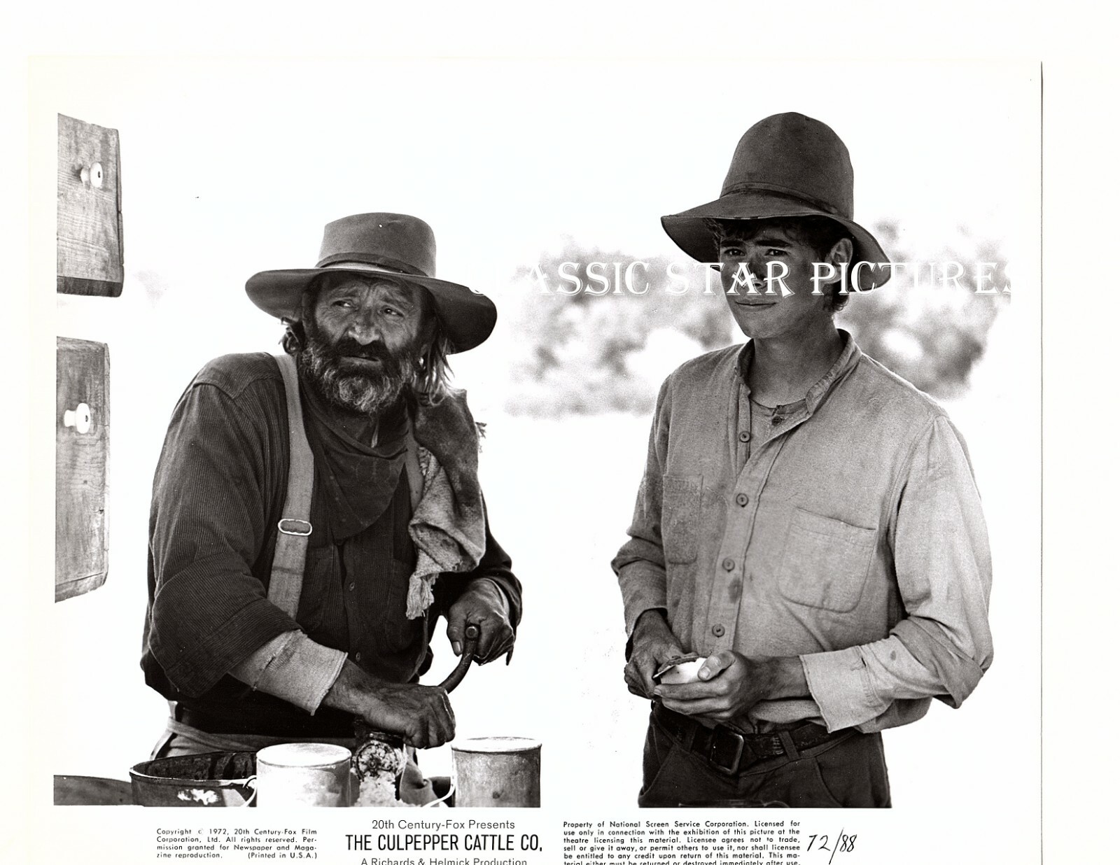 C672 Gary Grimes Raymond Guth The Culpepper Cattle Co. 1972 8 x 10 ...