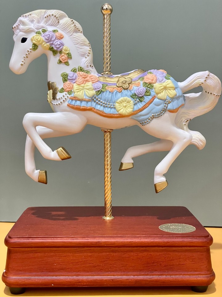 Vintage Music Box Horse Heritage House Melodies County Fair Collection ...