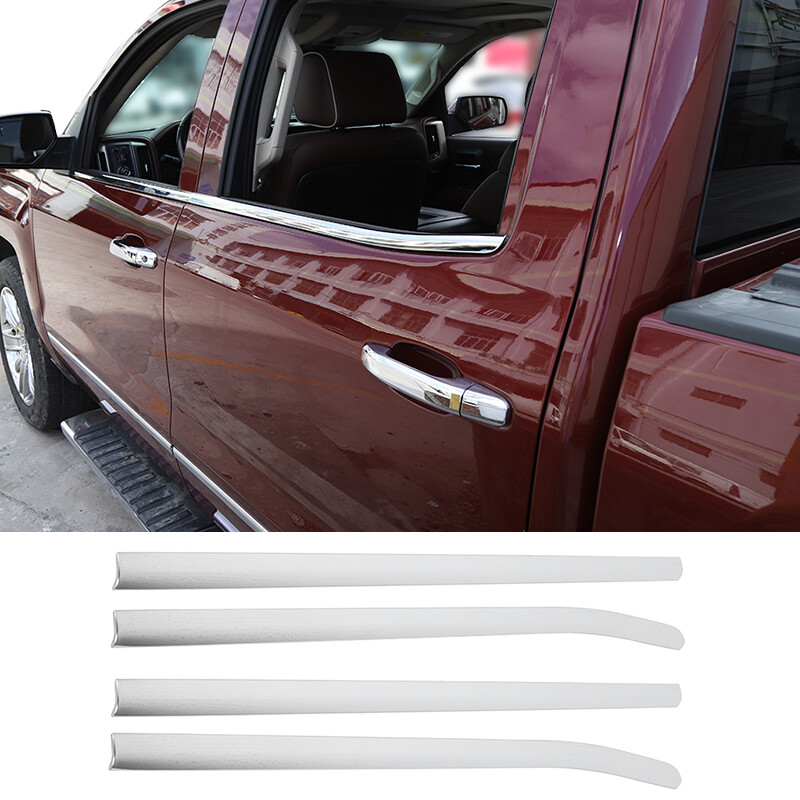 Stainless Weather Strip Window Moulding Trim For Chevy Silverado GMC ...