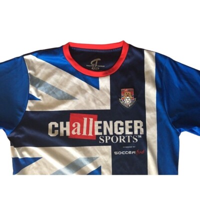 Challenger Teamwear British Soccer Shirt 100% Polyester Adult Size ...