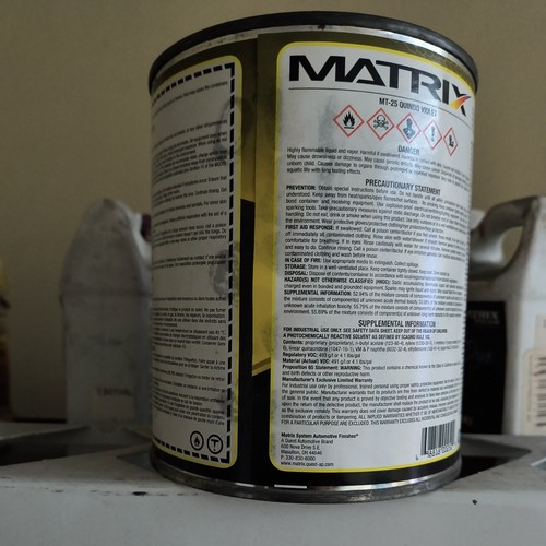 Matrix Toner MT-25 Quindo Violet (1 QT) NOS (New Old Stock) | eBay