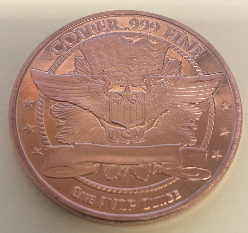 (X2) AVDP 1 oz Copper Round 999 Pure – Morgan - Free Shipping! | eBay