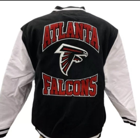 Atlanta Falcons Wool Blend Varsity Jacket AUTHENTIC from Foot Locker ...