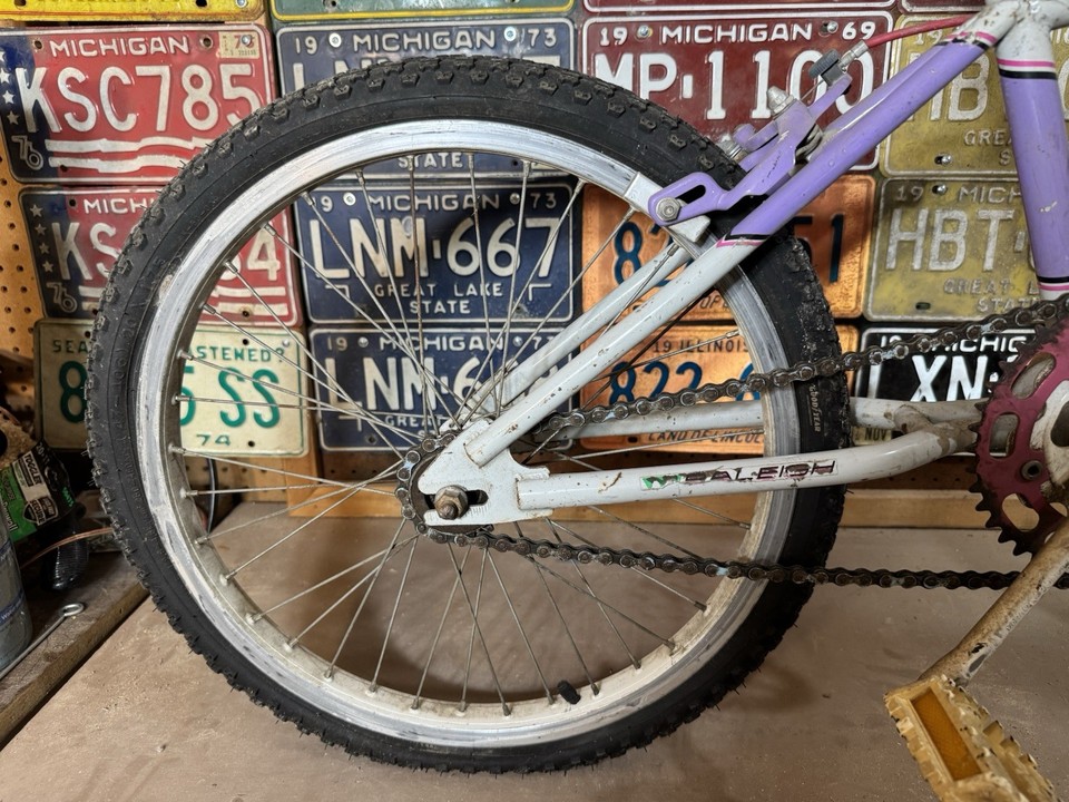 Vintage 80s Raleigh pro reflex BMX Bike 20" 1980s Freestyle Old School ...